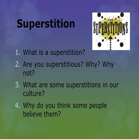 2 superstition | PPT