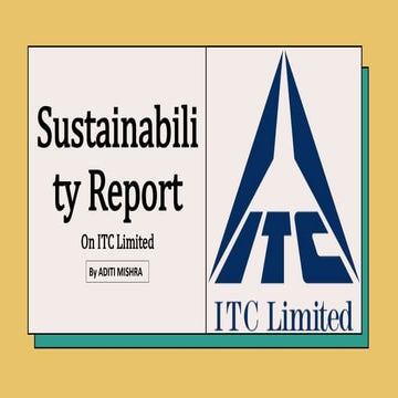 2 Sustainability Report on ITC Limited.pptx | Agriculture | Industries