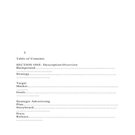 2 Table of Contents SECTION .docx