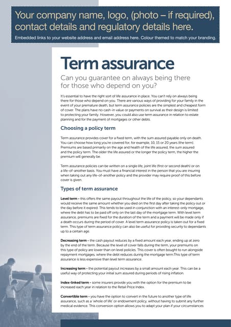 Life insurance basics | PPTX