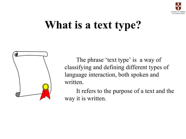 English 9 - Text Types | PPTX