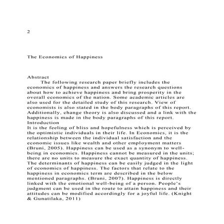 Happiness economics | PPTX