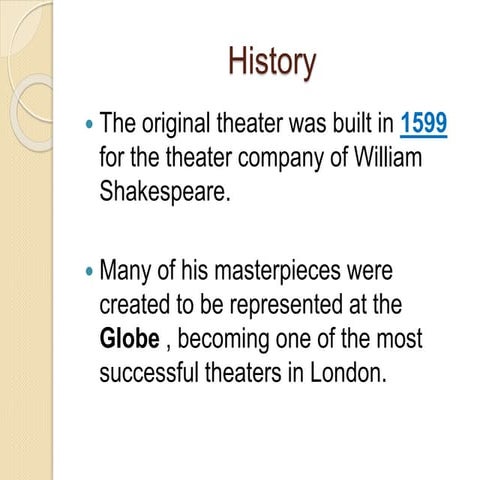 2 the globe theatre | PPT