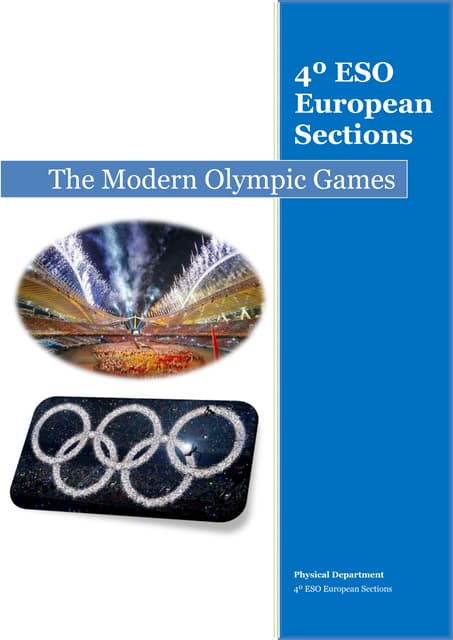 Comparison of ancient and modern olympics