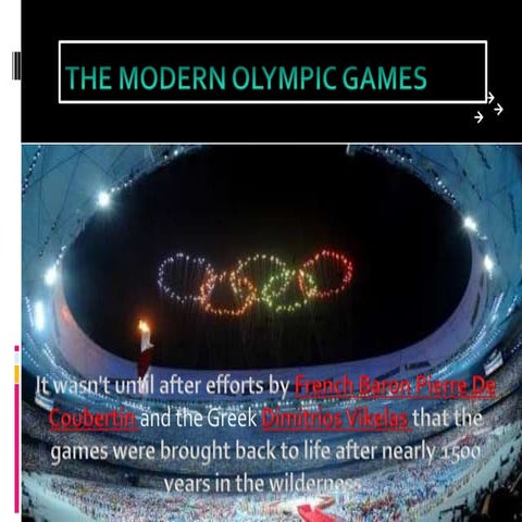 The modern olympic games | PPTX