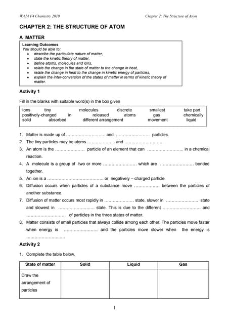 Particle Theory of Matter | PPT | Chemistry | Science