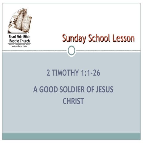 2 Timothy 2 | PPT