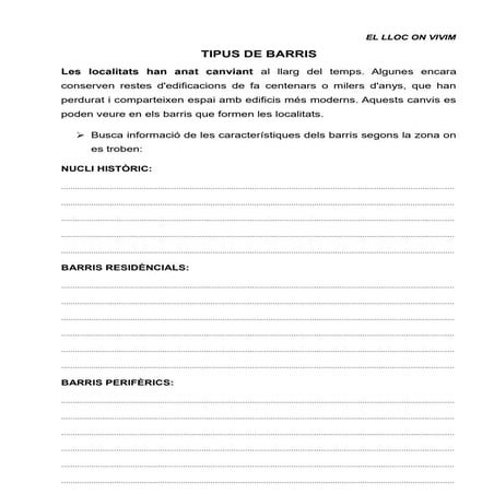 Tipus de barris | PDF