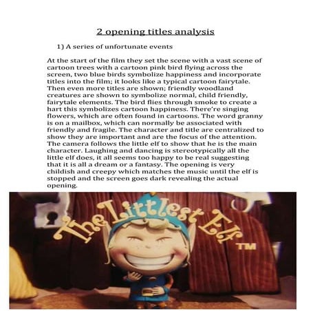 2 Title Sequence Analysis | PDF