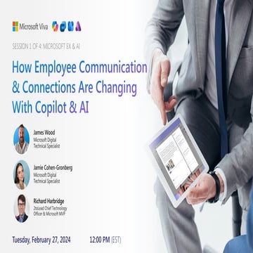 Microsoft x 2toLead Webinar Session 1 - How Employee Communication and Connections Are Changing ...