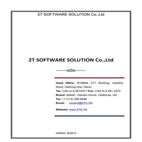 2t software solution profile | PDF | Computer Software and Applications ...
