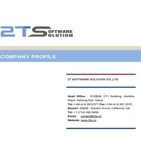 2T SOFTWARE SOLUTION Co Ltd | PDF