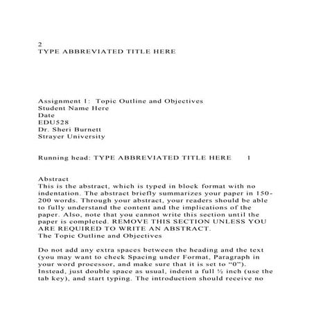 APA Style Template in Word 7th ed. | DOCX