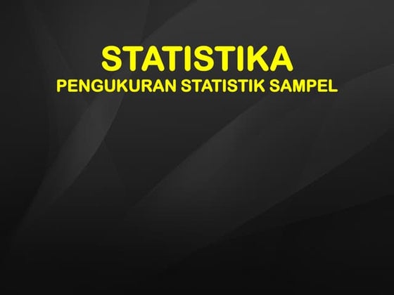 Perhitungan statistik | PDF