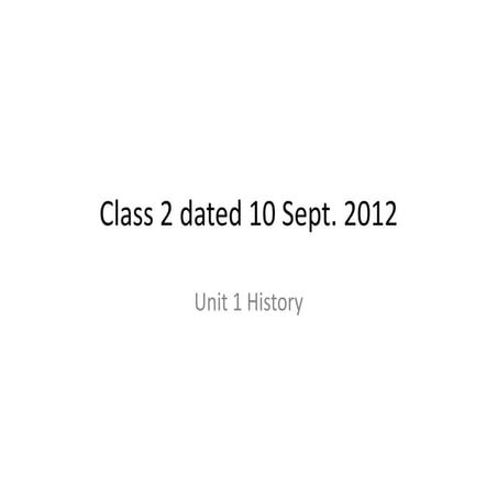 2 unit1 history1009 | PPT