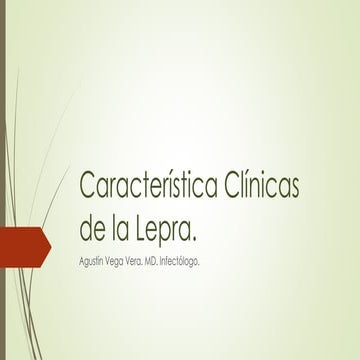 Características clínicas lepra jun 015 sss | PPTX