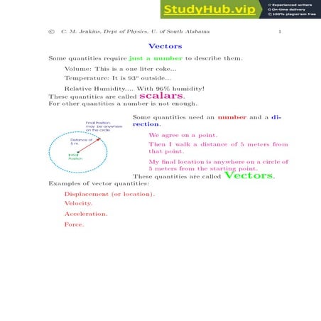 2 Vectors And Scalar.Pdf -Basic Phisic 1 | PDF