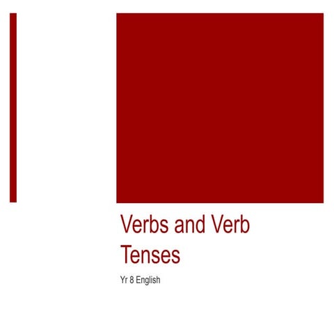 2 verbs and verb tenses | PPTX