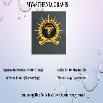 Myasthenia Gravis disease pharmacology ppt.pptx