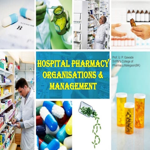 Hospital pharmacy functions,organisation and responsibilities | PPTX