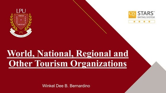 World tourism organization | PPTX