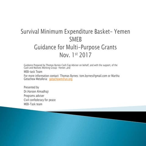 SMEB /MPG Yemen -Nov.1st guidlines | PPTX