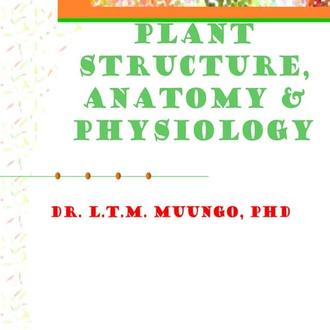 3 1-plant structural anatomy and physiology | PDF