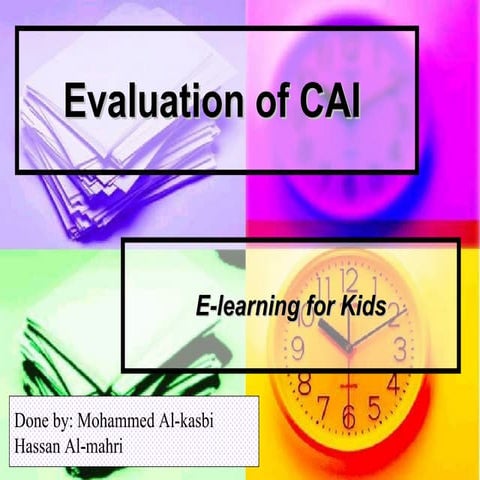Evaluation of CAI | PPT