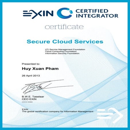EXIN Certified Integrator | PDF