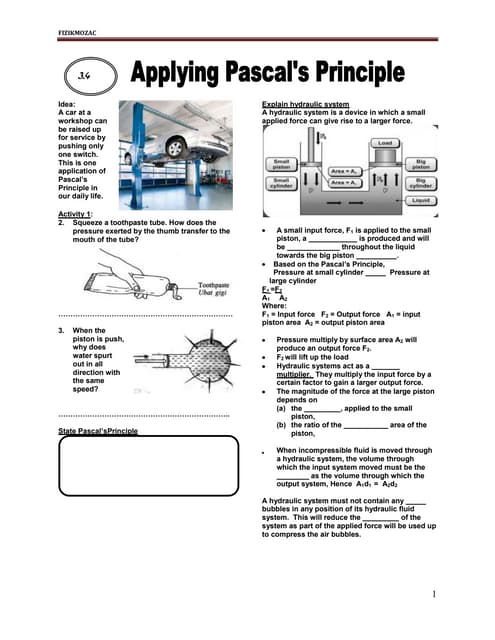 Pascal's principle | PPT