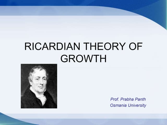 The theory of balanced growth | PPTX