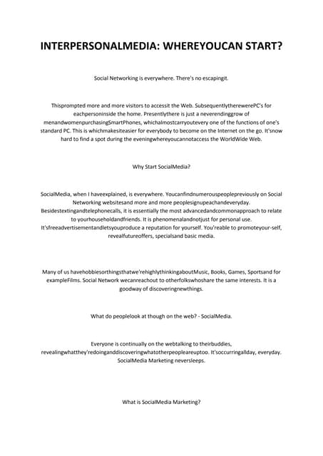 Social Media Guide - Infograpahic | PPT