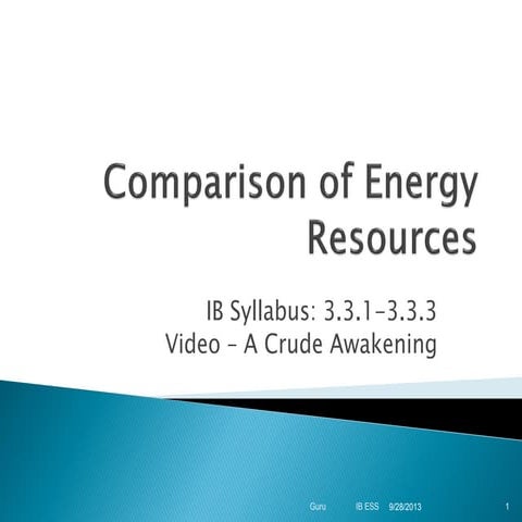 3.3 comparison of energy resources | PDF