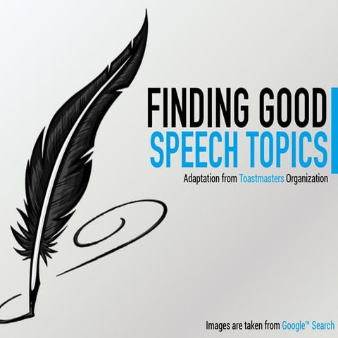 Finding a Good Speech Topic | PDF