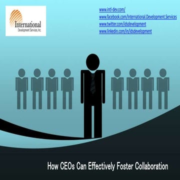 How CEOs can effectively foster collaboration | PPTX