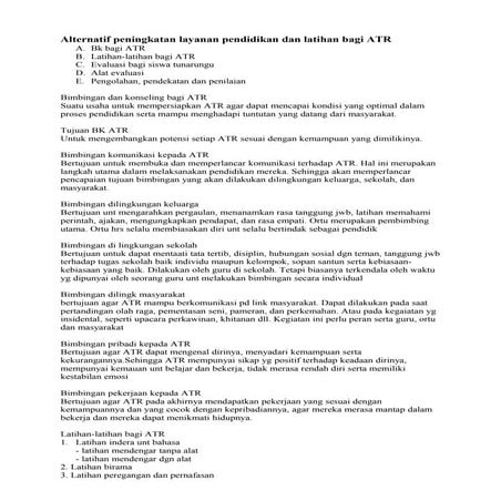 3. printout alternatif penin latihan bagi atr | DOC