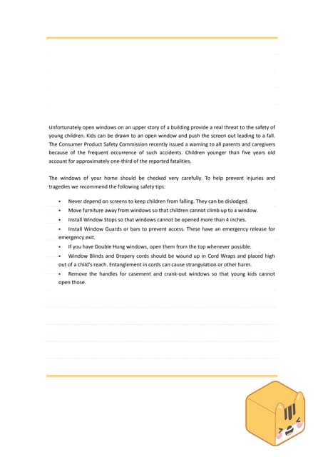 Preventing window falls | PDF