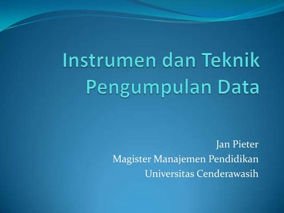 Kaedah pengumpulan data pemerhatian | PPTX