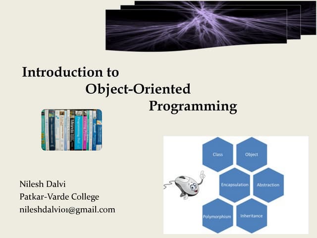 Chapter1 Introduction To Object Oriented Programming And Software D 4673