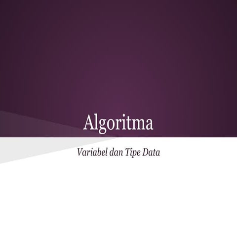 3. variabel dan tipe data | PDF