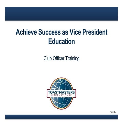 How to succeed as VP Education | PPTX