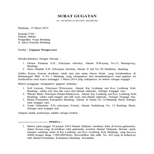 Replik dalam perkara perdata | DOCX