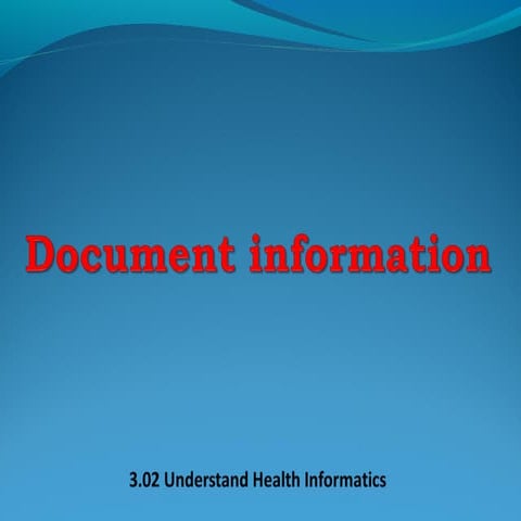 3.02 document health information | PPT
