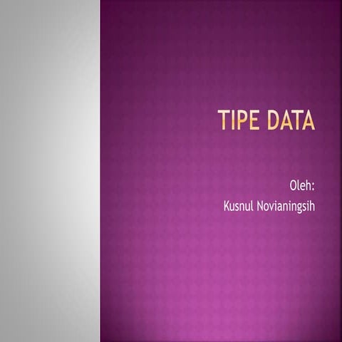 3.1 tipe data | PPT