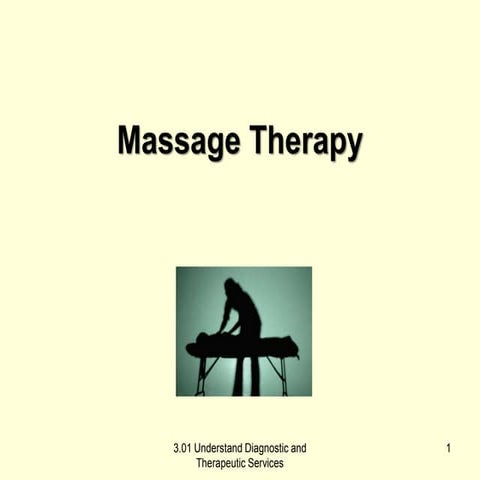 3.01 massage therapy | PPT