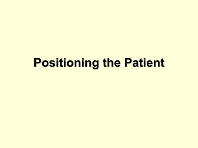 3 haines recovery position | PPTX