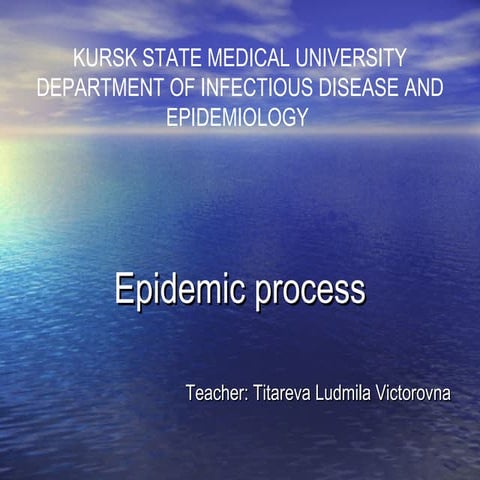 EPIDEMIC PROCESS | PPT