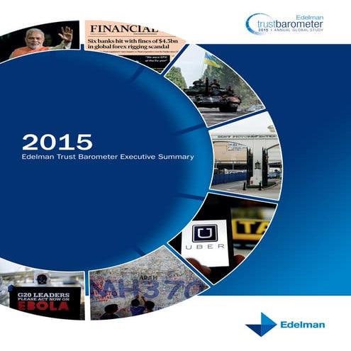 Edelman Trust Barometer 2015 - Executive Summary Brochure | PDF