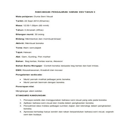 rph psv boneka membentuk dan membuat binaan | DOCX