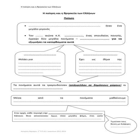 3. Η ποίηση και η θρησκεία των ελλήνων | PDF